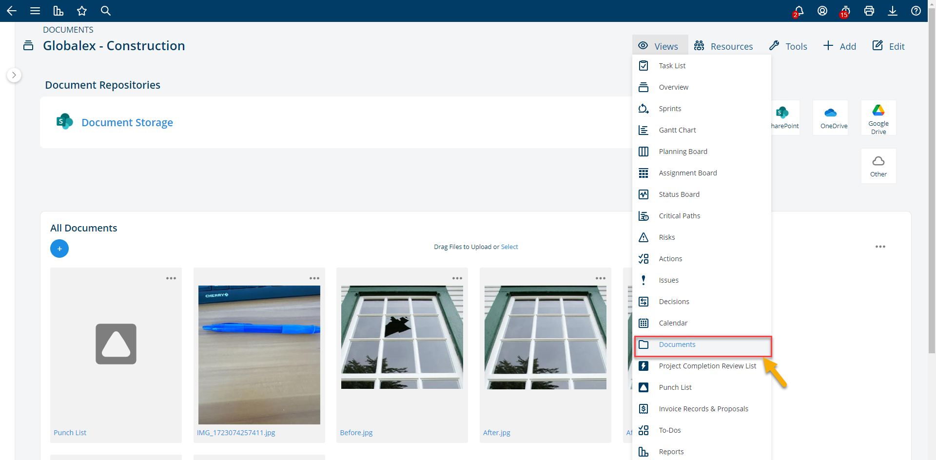 Documents Repository – Project Insight Help Center