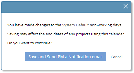 Default Work Schedule – Project Insight Help Center