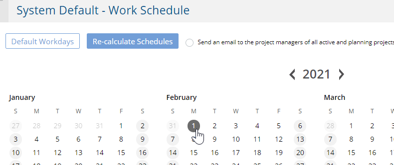 Changing Work Schedules: Holidays, Non-Workdays and Special Days ...