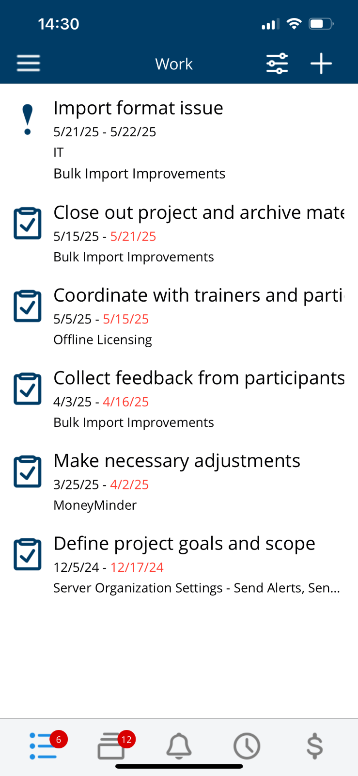 Mobile App Task Updating – Project Insight Help Center