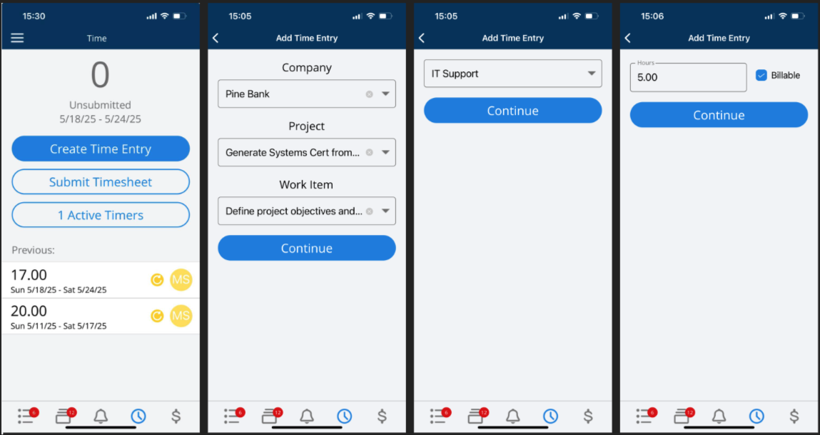 Mobile App Time Entry – Project Insight Help Center