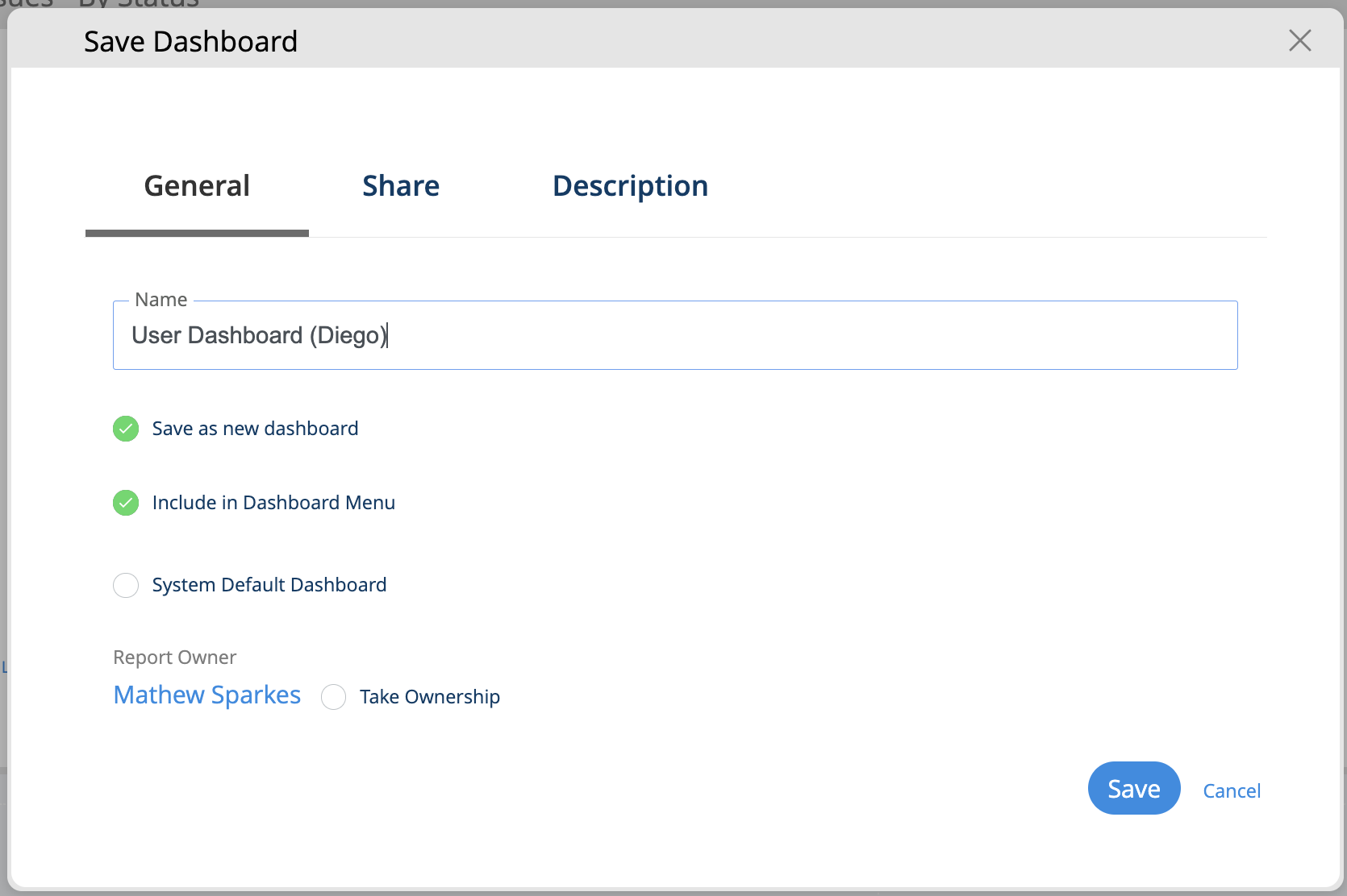 Dashboard Default Options – Project Insight Help Center