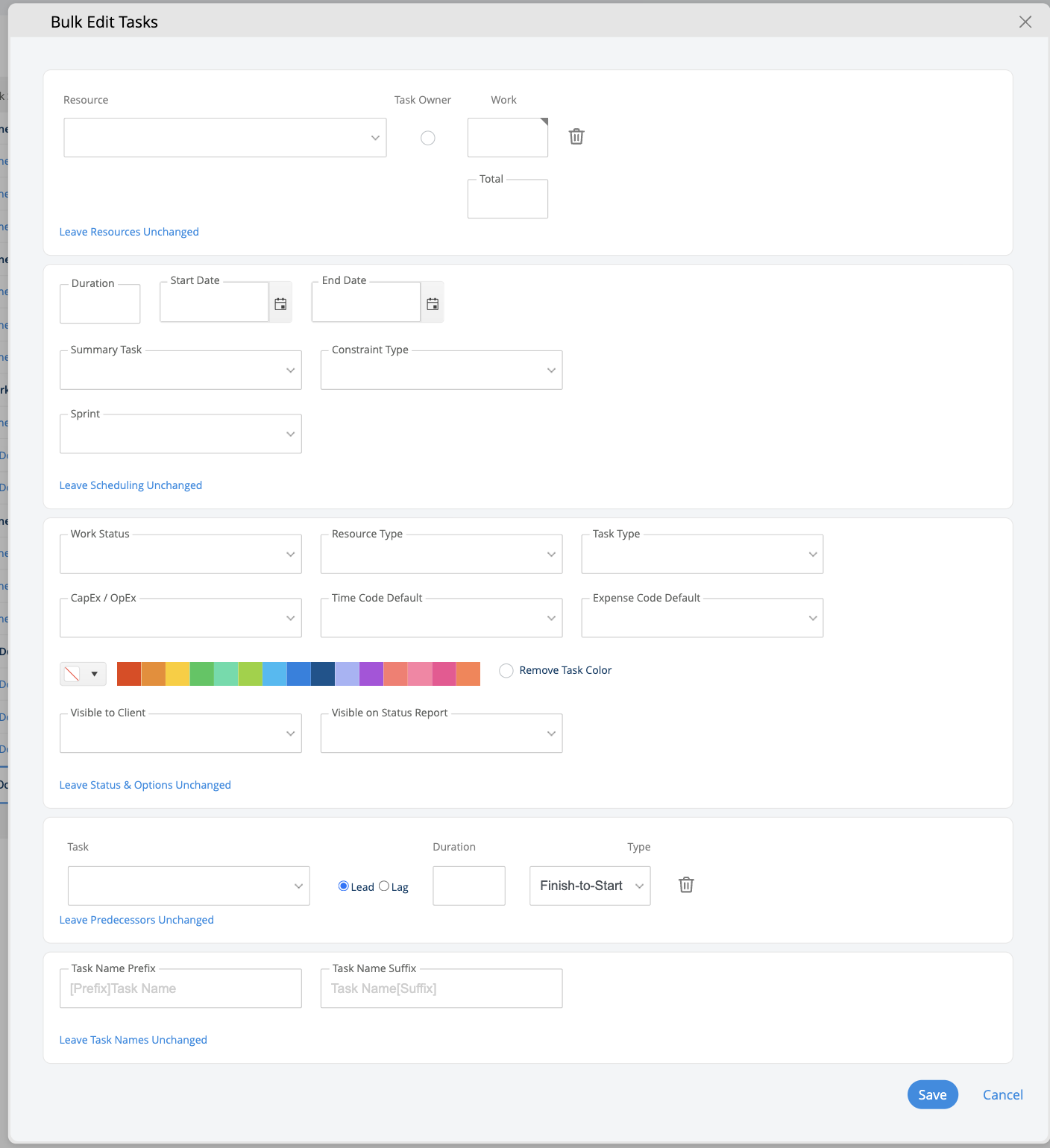 Task Bulk Editor – Project Insight Help Center