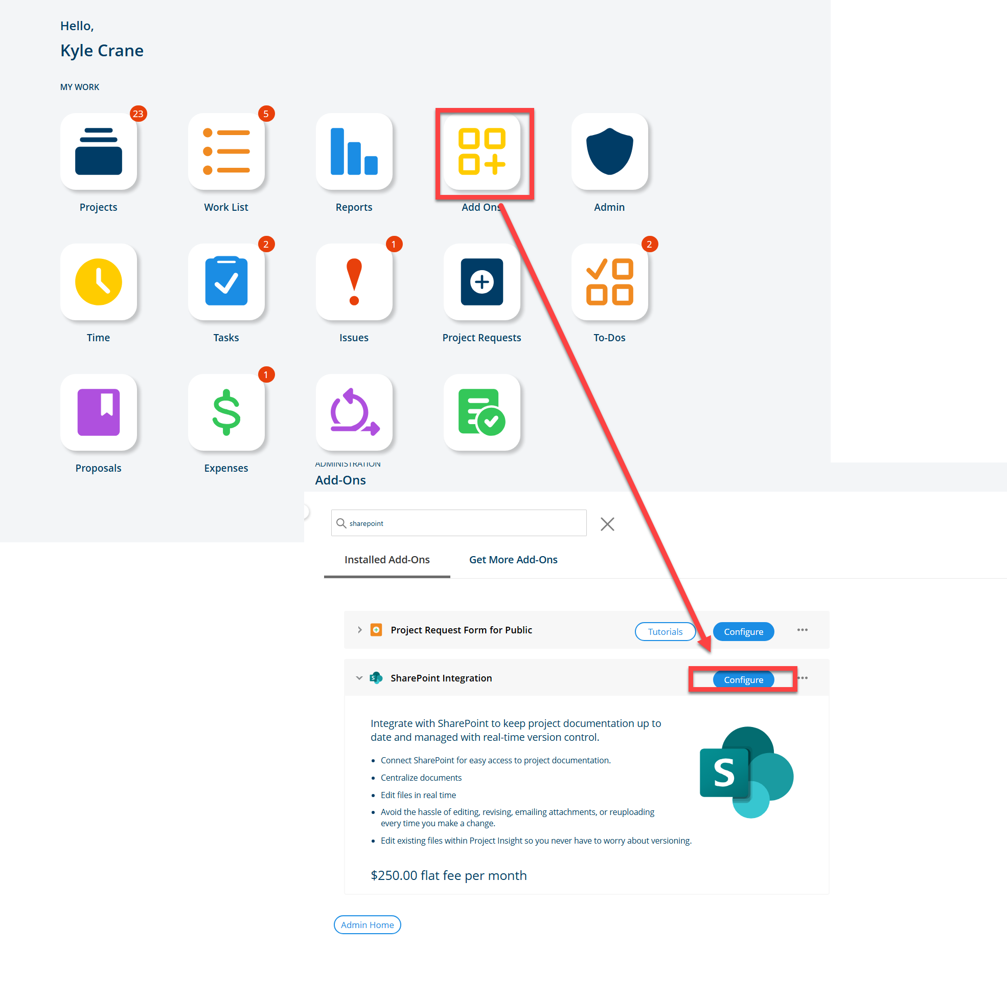 Configuring SharePoint Integration – Project Insight Help Center