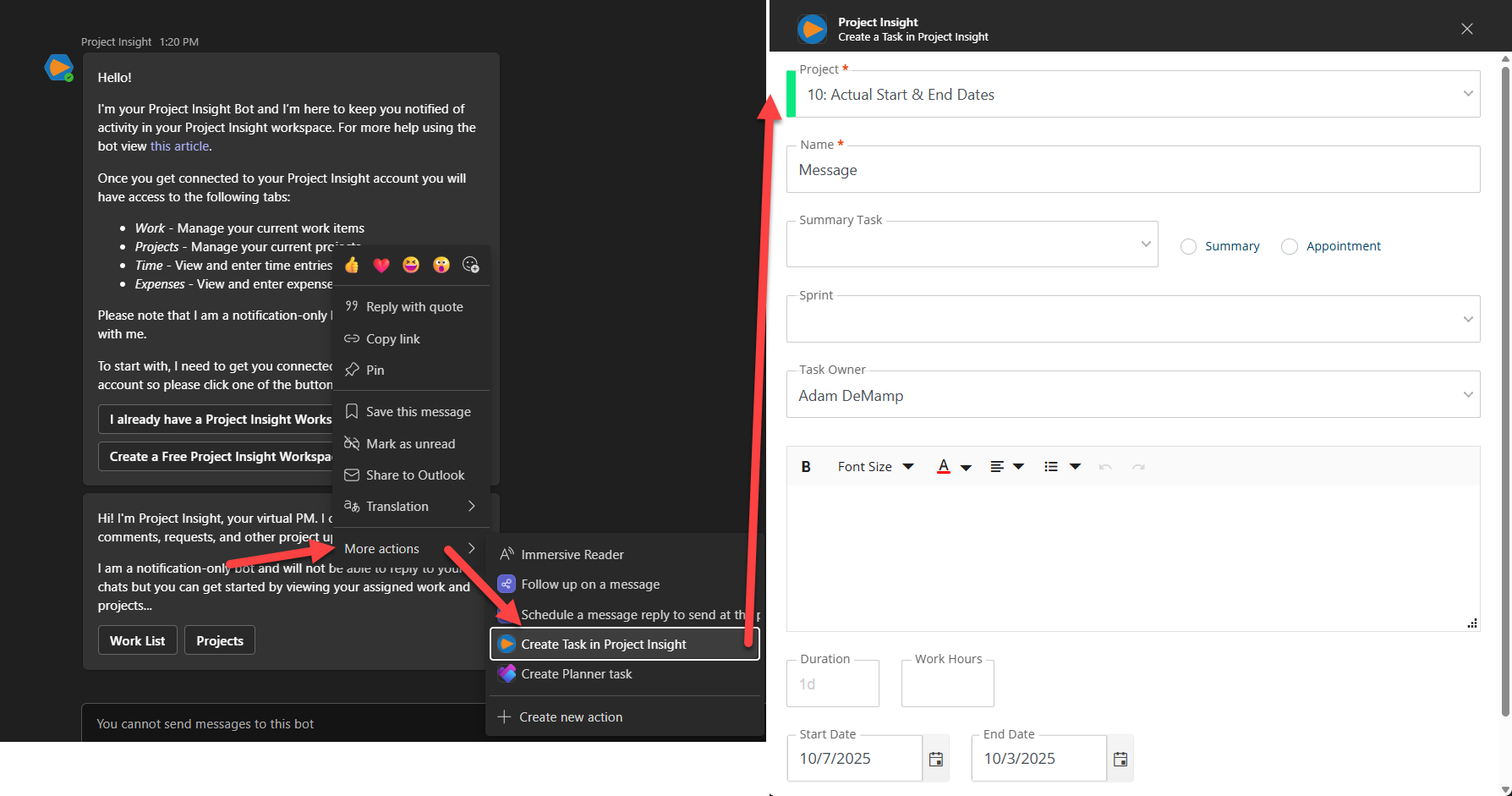 Installing and Using the Microsoft Teams Connector – Project Insight ...