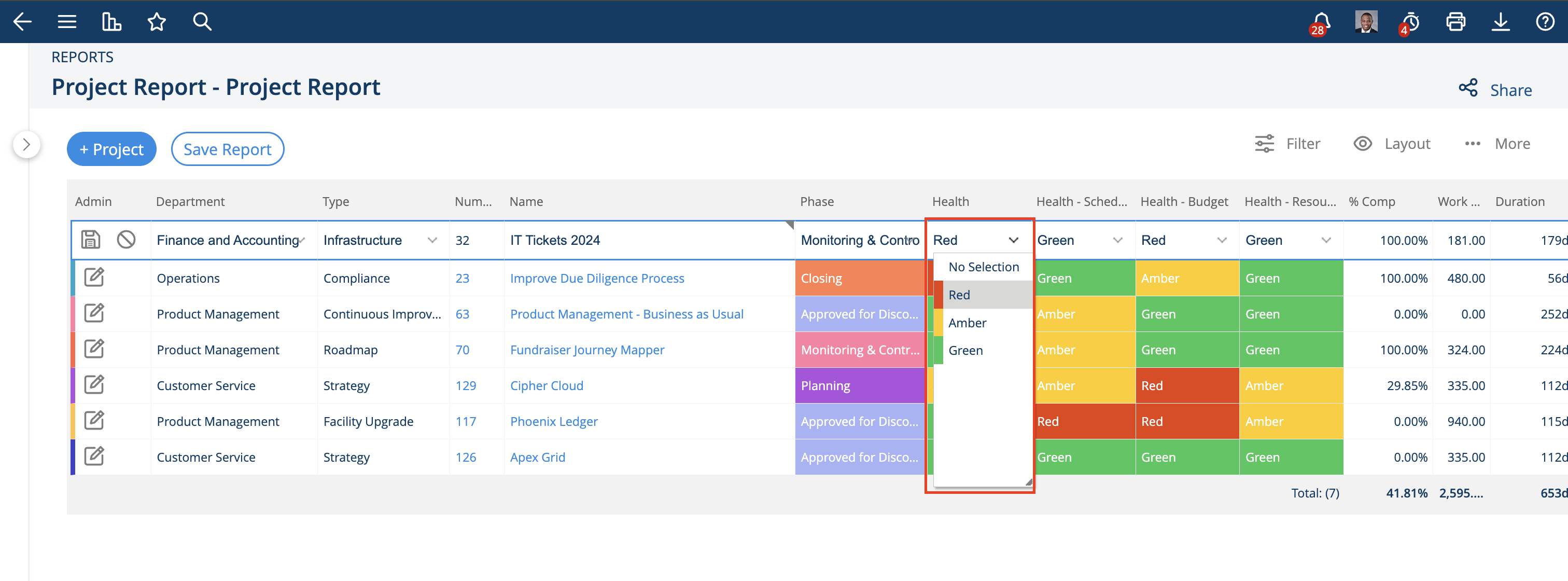 Editing Project Level Data Across Projects – Project Insight Help Center